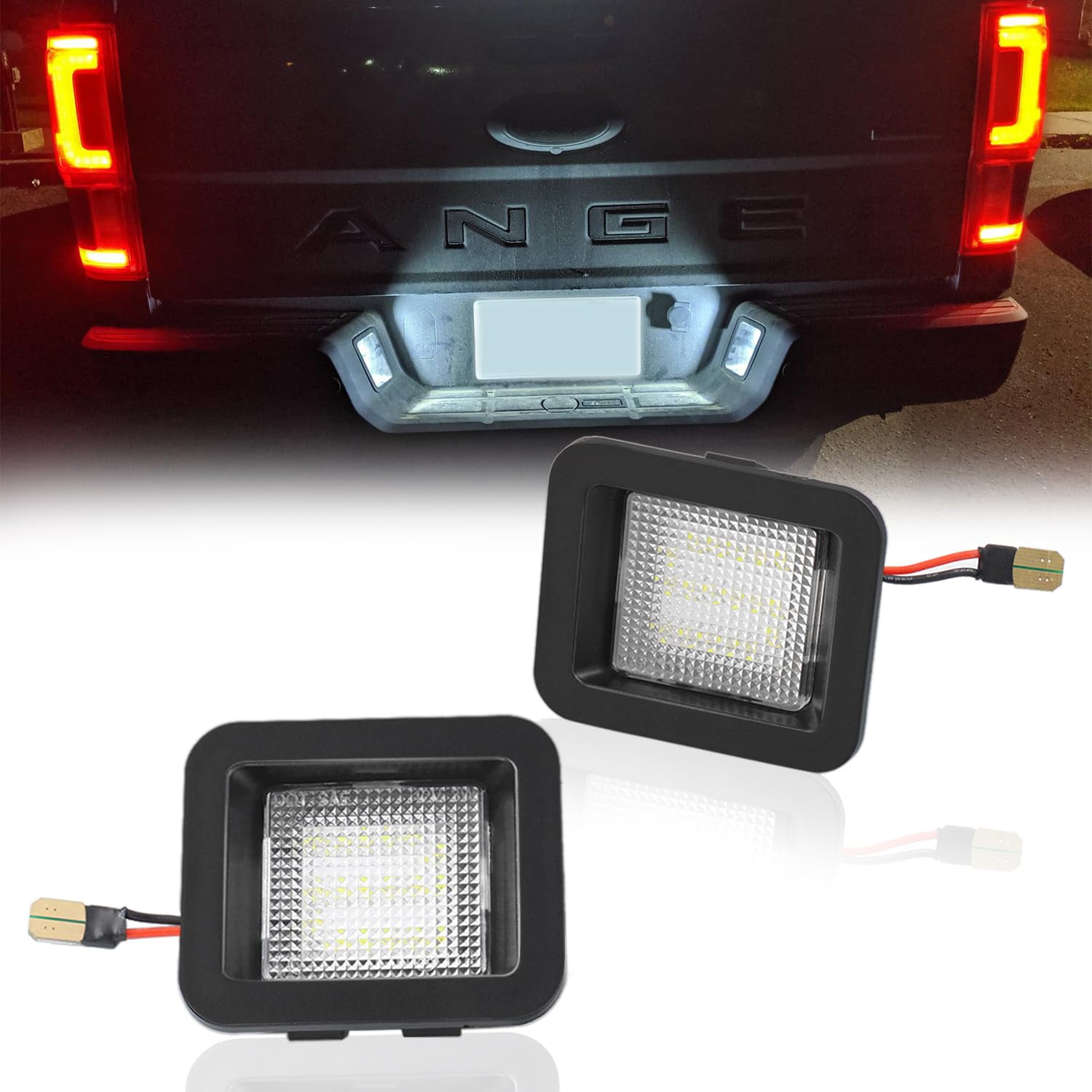 LED License Plate Light RRF12 Tag Lights Assembly Compatible with 2015 ...