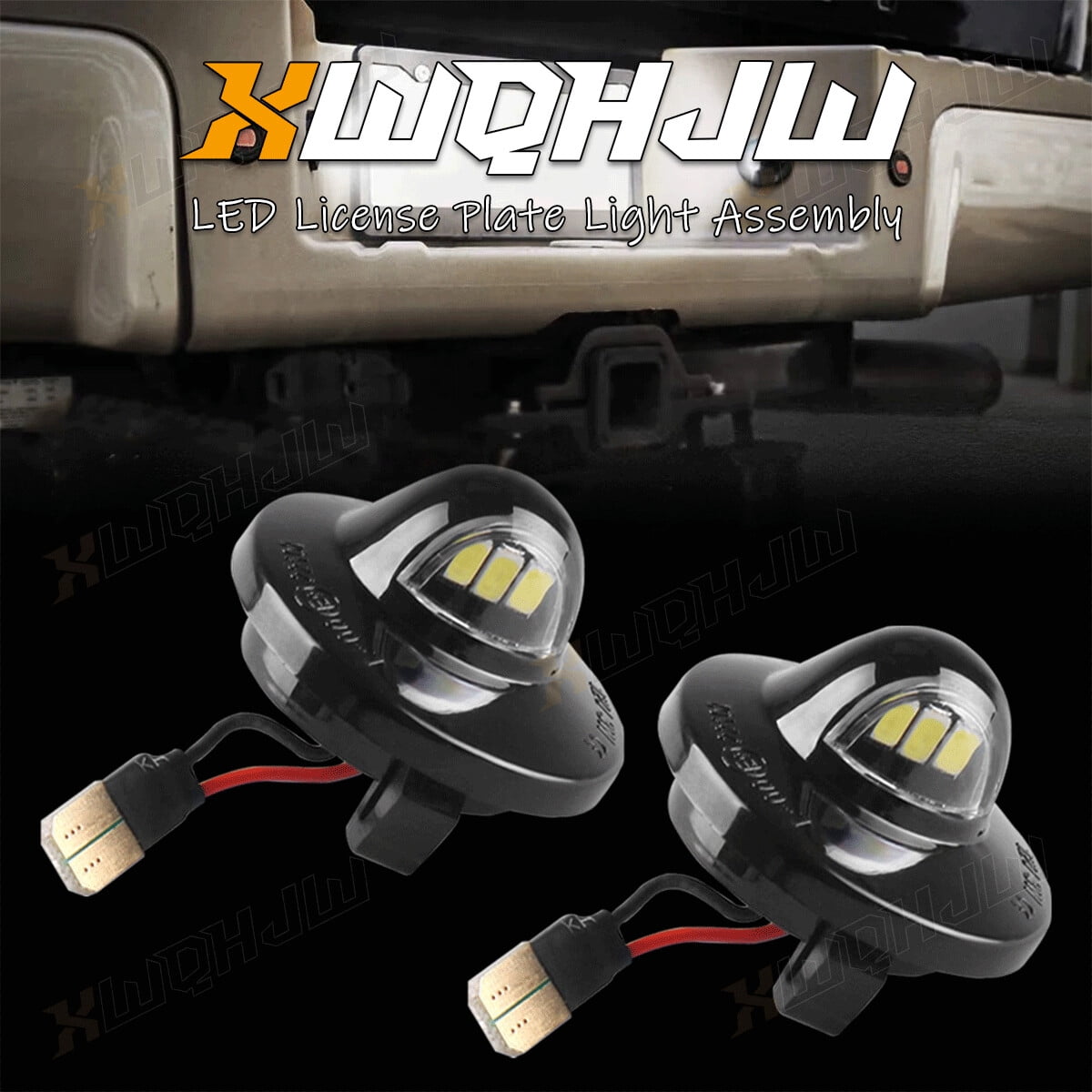 LED License Plate Light Rear Bumper Tag Assembly Lamp A+ For Ford F150 ...