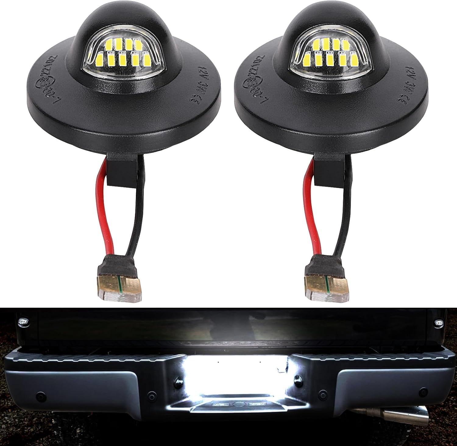 LED License Plate Light Tag Lights Assembly Compatible with Ford F150 ...