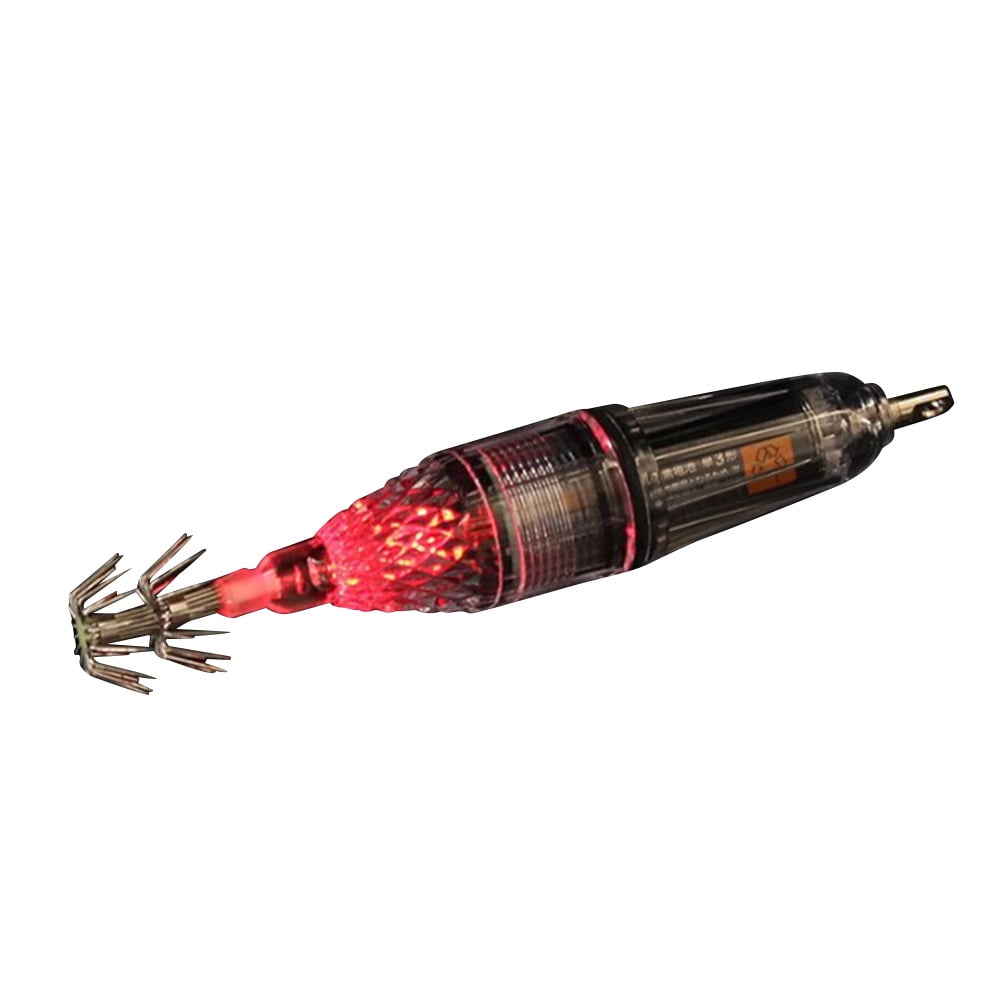 LED Light Bait Portable Squid Lure Light for Seawater Fresh Water (Red ...