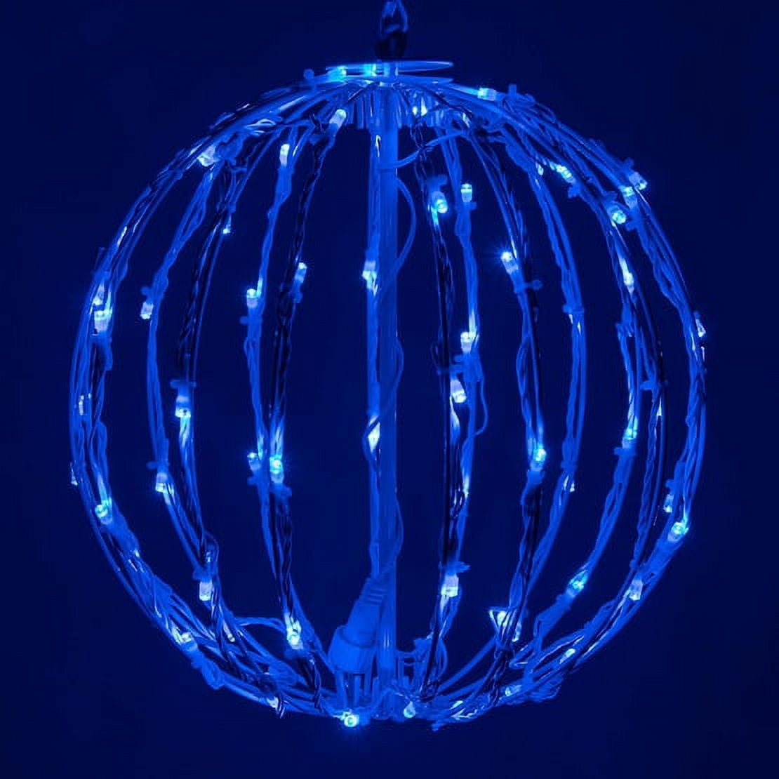 LED Light Ball - Indoor/Outdoor Christmas Light Balls, Light Spheres Outdoor/Sphere Light Fold ...