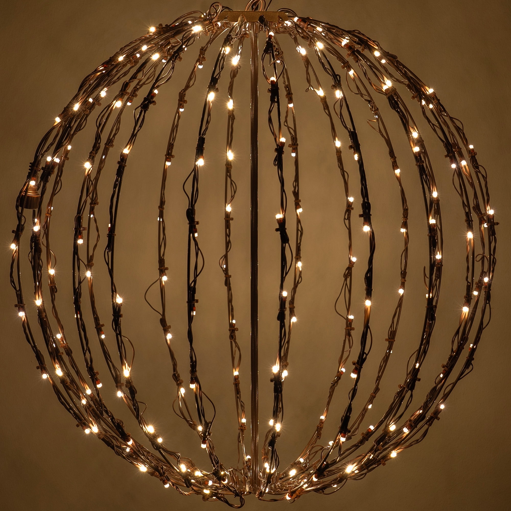 "Large Outdoor LED Light Ball - Christmas Tree Hanging Decor, 20"" Fold ...