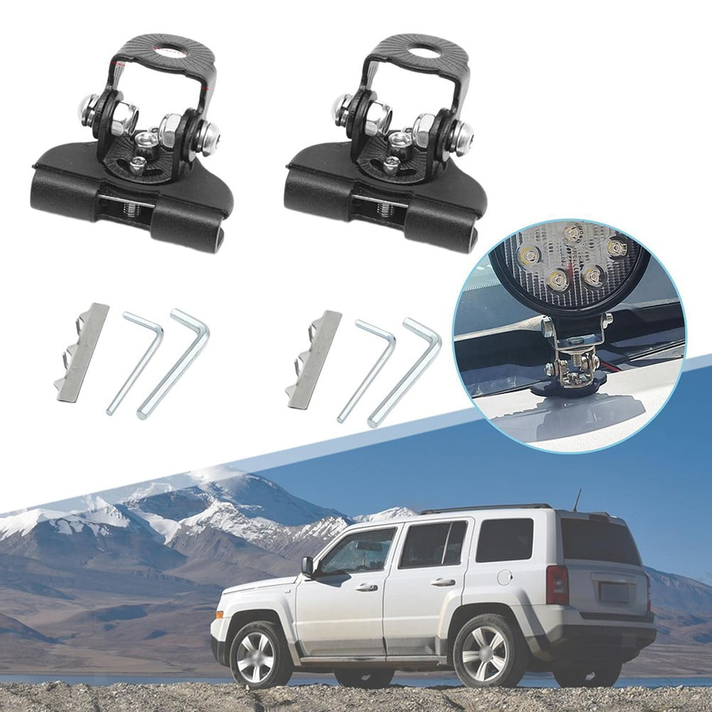 LED Light Bar Mounting Brackets Set for For car Hood Spotlights Support ...