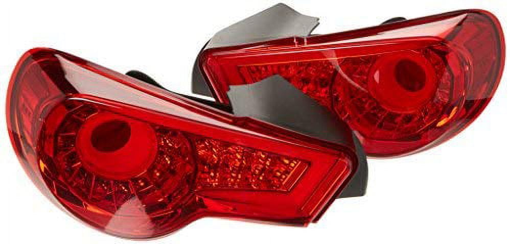 LED Light Bar Rear Tail Lights Brake Lamp Chrome Housing Red Lens Made ...