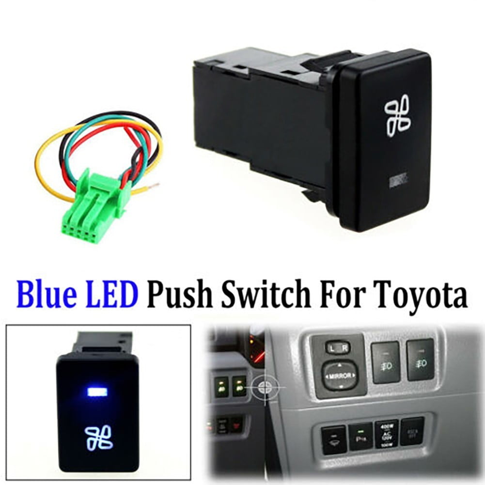 LED Light Bar Switch Push Button For Toyota 1PCS Fan Blower - Walmart.com