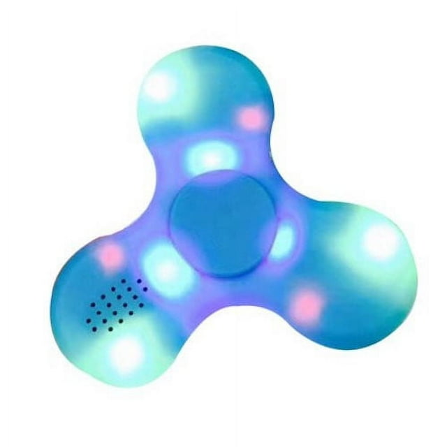 LED Bluetooth Fidget Spinner with Light & Micro SD - EDC Stress ...