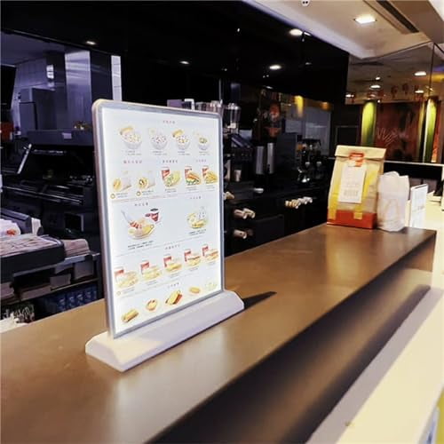 LED Light Box Sign Holders, Store Clear Table Top Advertising Display ...