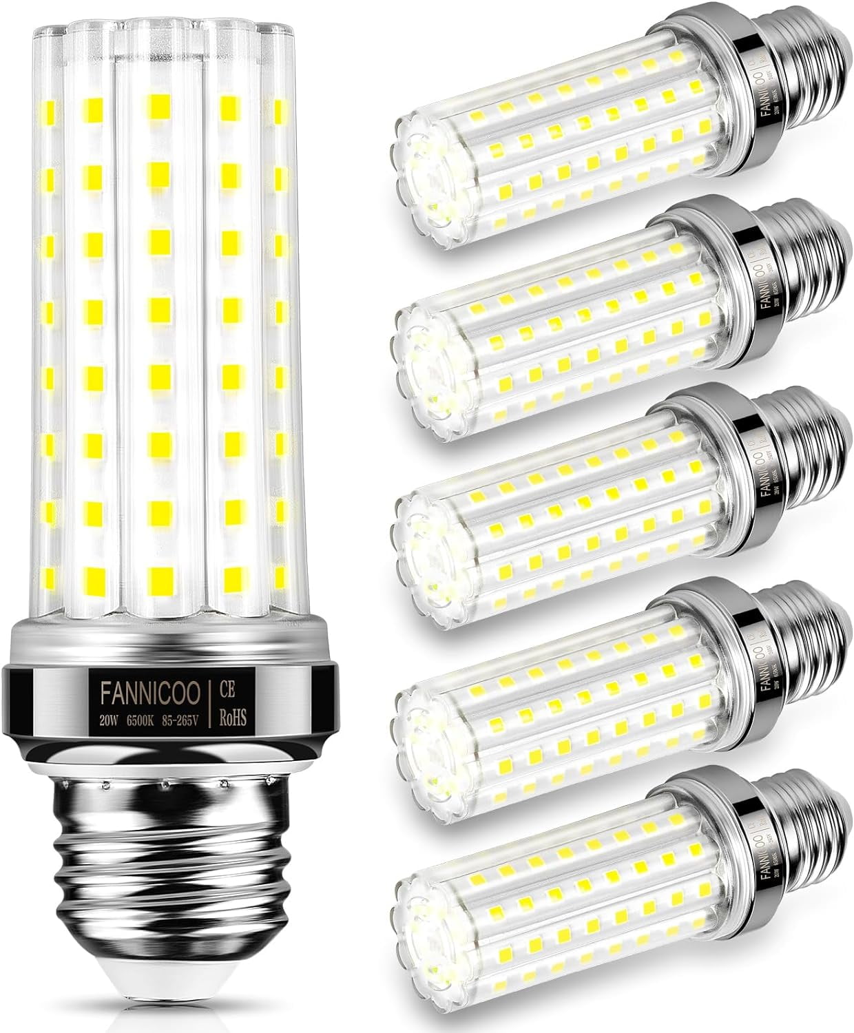 LED Light Bulb 6pcs 150W Equivalent 2500Lumen 6500K Cool Daylight White ...