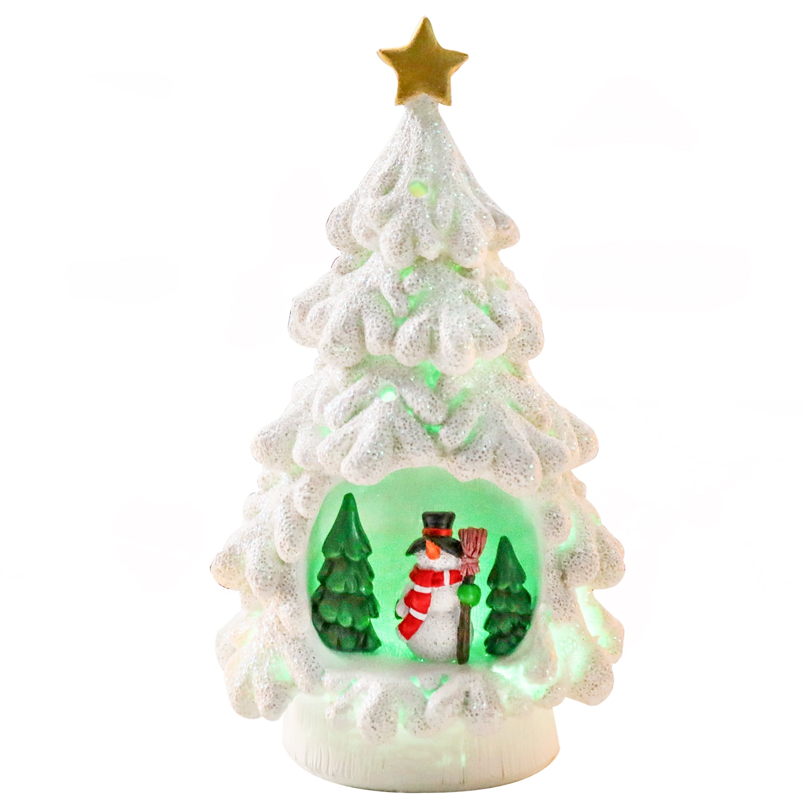 LED Light Christmas Tree Decoration,Christmas Trees with Snowman Lights ...