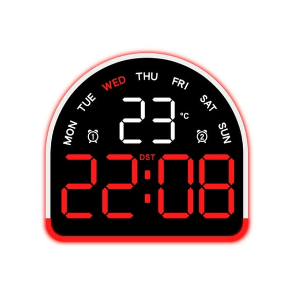 LED Light Digital Alarm Clock Electric Desk Clock with Indoor ...