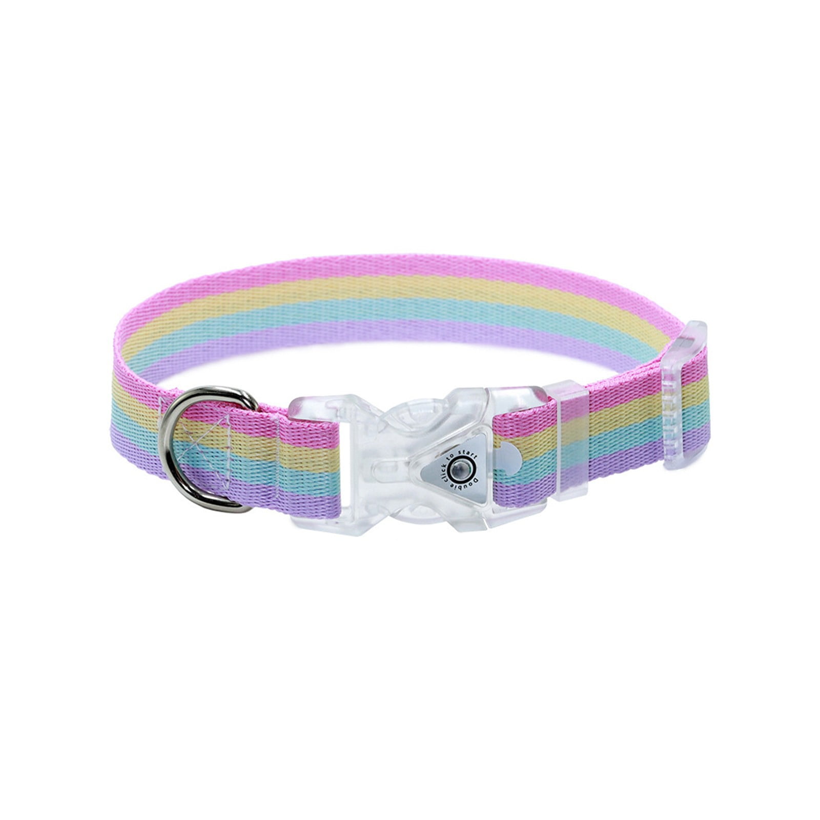 LED Light Up Dog Collar, Rainproof USB Rechargeable Soft Nylon Collar ...