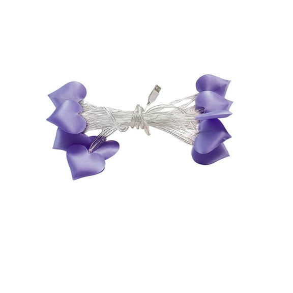 Fufafayo under $5 LED String Lights, LED Light Fabric Peach Heart ...