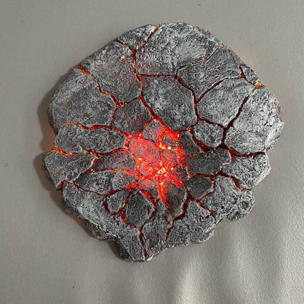 LED Light Figure Scene Battle Platform Magma Base For 1/12 1/6 Action ...