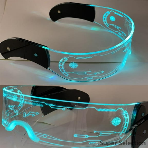 LED Glasses,Mardi Gras Party Glasses Glow in The Dark Light Up Glasses ...