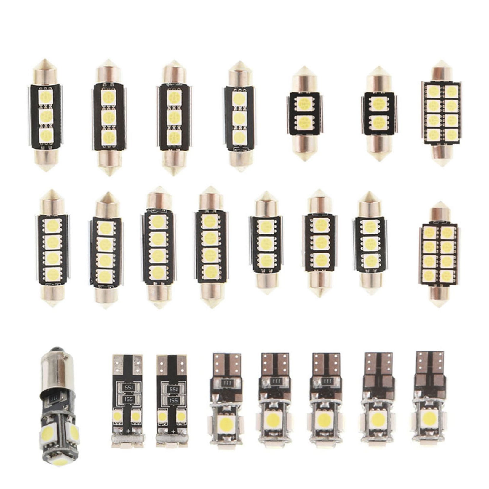 LED Light Kit Car Interior Bulbs White Dome Trunk Mirror License Plate ...