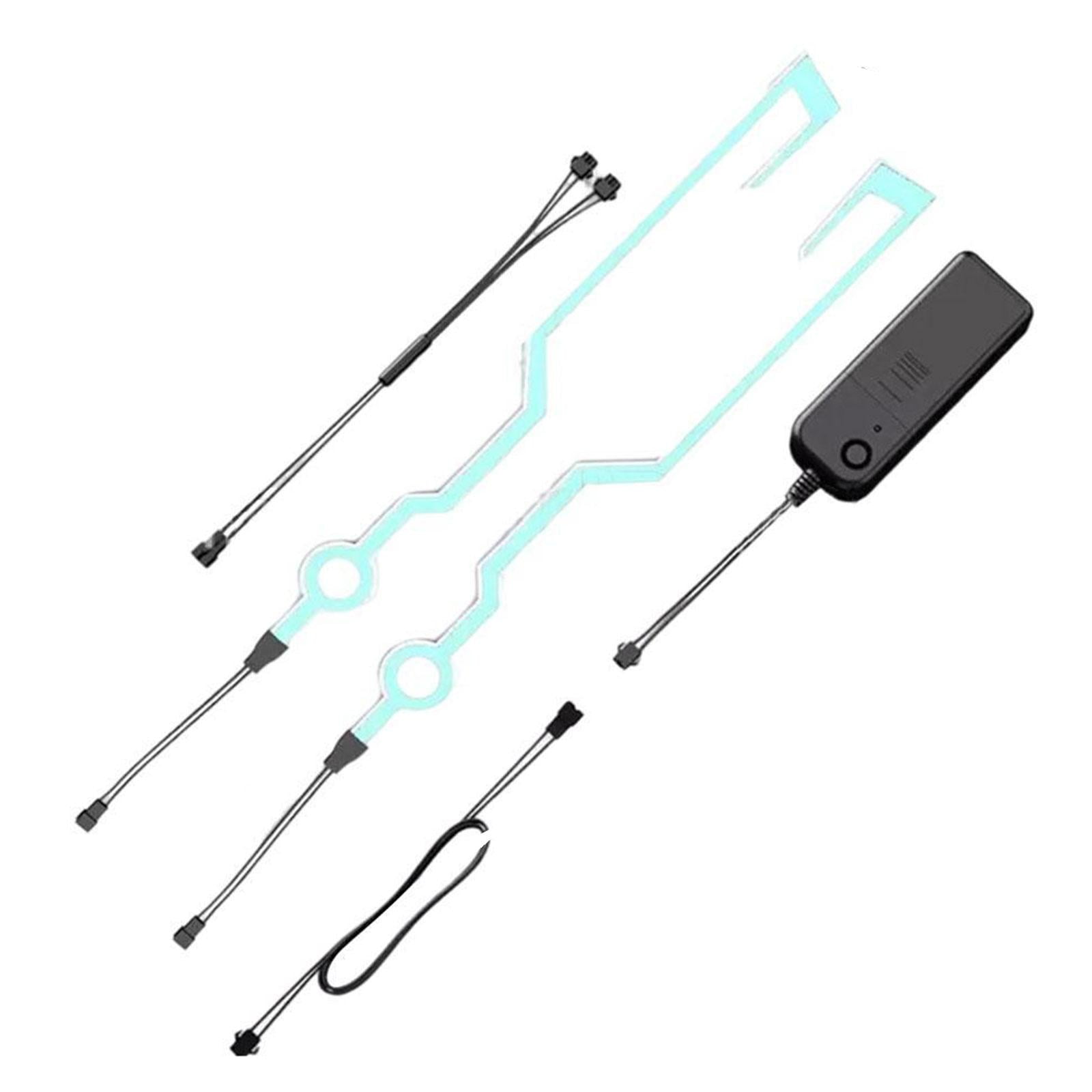 LED Light Motorcycle Helmet Kit Night Riding Signal M 3 Bar Flashing ...