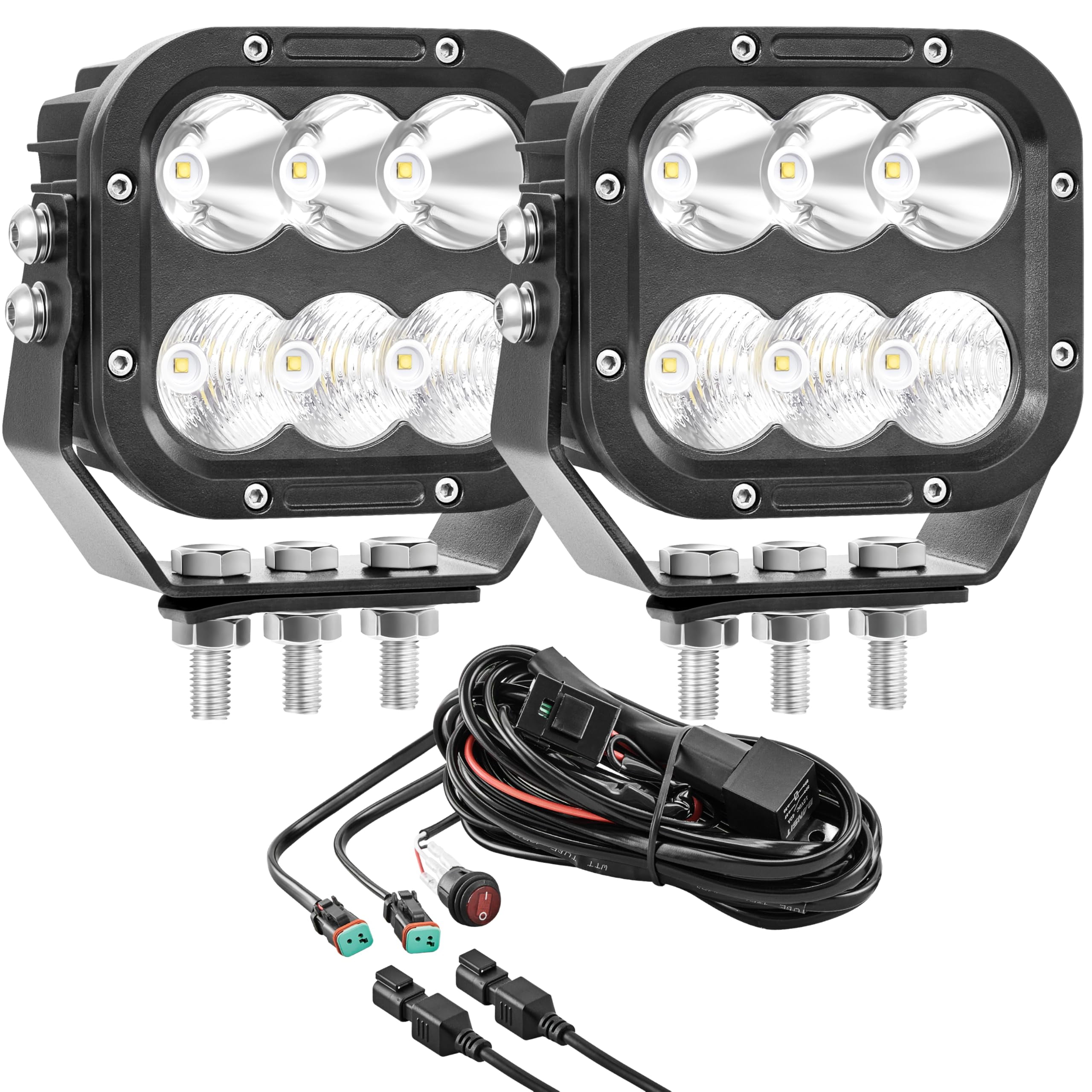 LED Light Pods, Offroad IFF17 Driving Lights 5 Inch 120W 10000lm Off ...