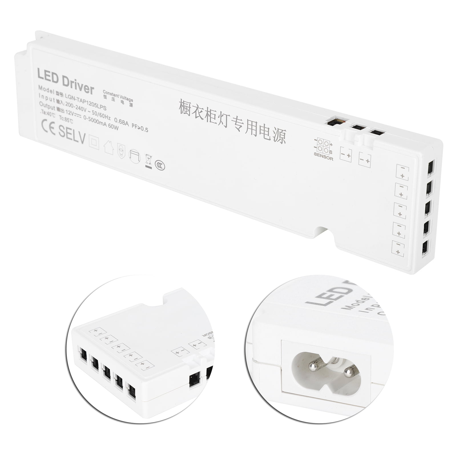 LED Light Power Transformer with Multi-Interface, Waterproof for ...