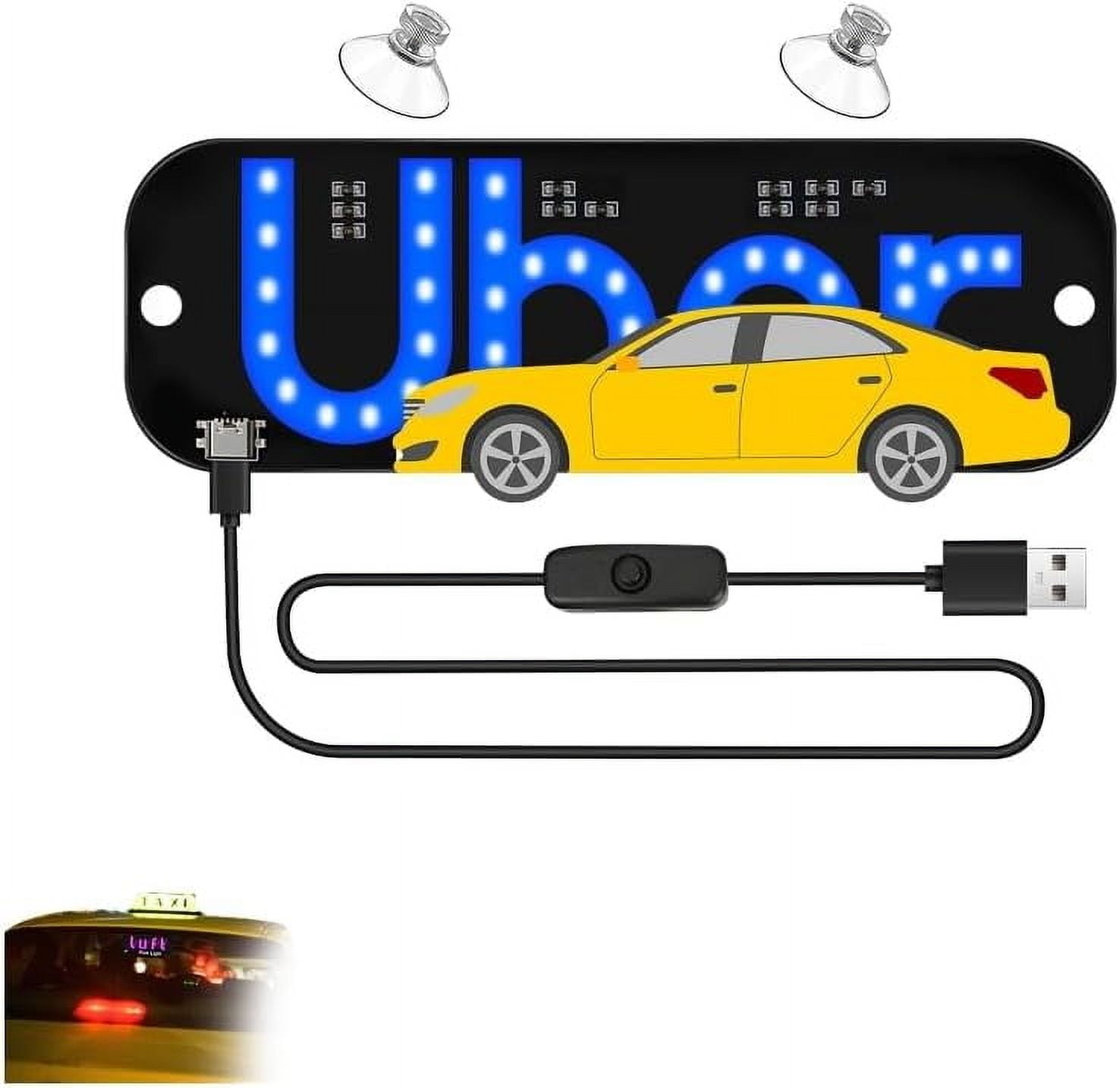 LED Light Sign for Car, Taxi Windshield Light Sign, USB Car LED Sign ...