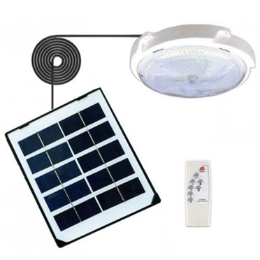5000LM Solar Ceiling Light, Indoor/Outdoor LED, Shed Lights with Remote ...