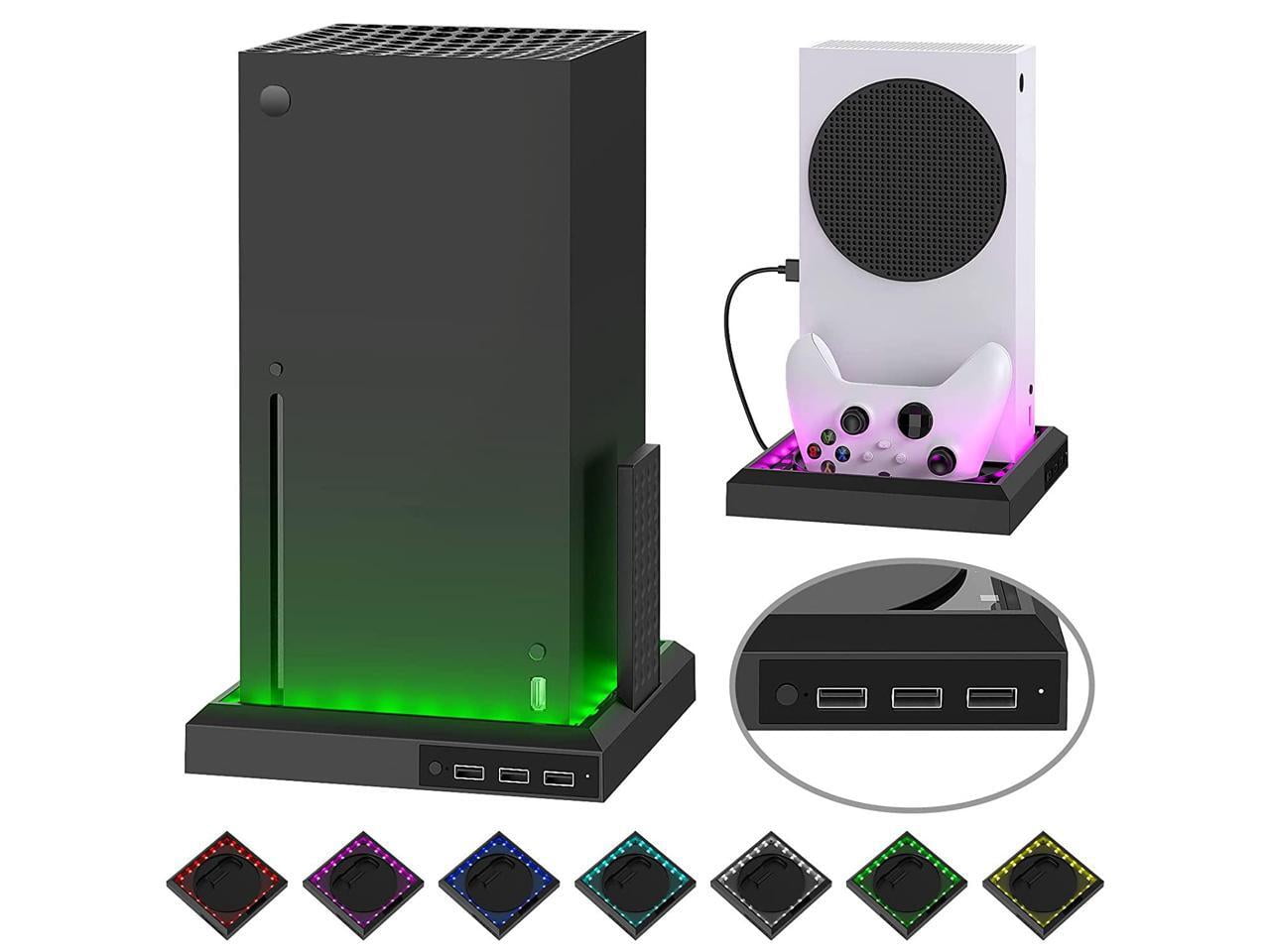 LED Light Stand Station for Xbox Series X / S with 3 Ports USB Hub, 2.0 ...