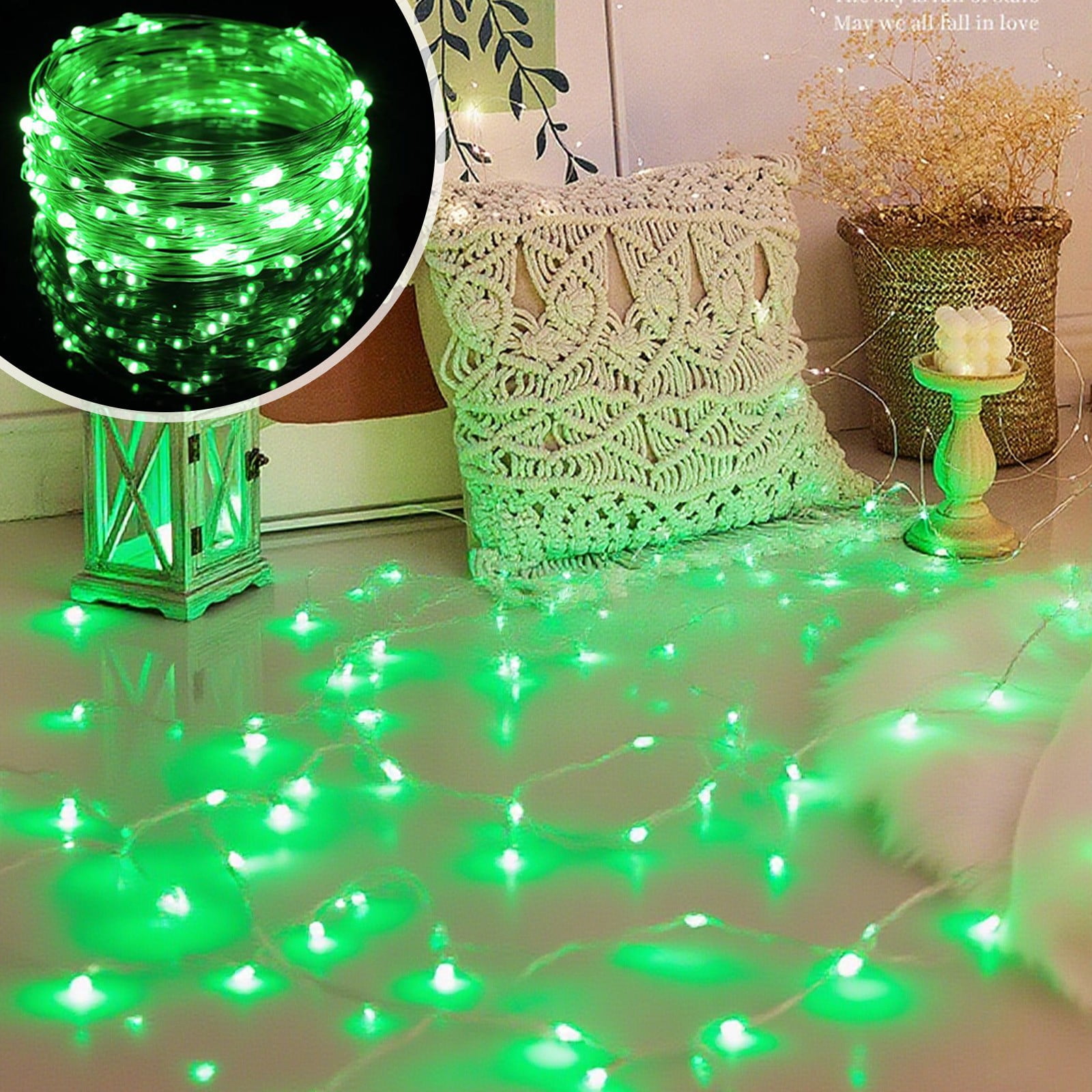 LED Light String with Battery Box,10m Length,Multi-Color Lights,Perfect ...