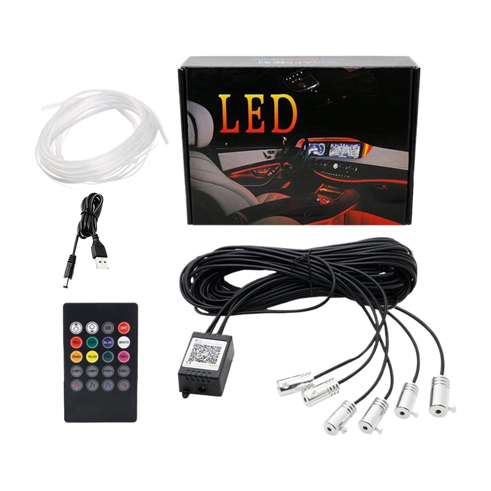 LED Light Strip for Car | 26.25ft APP Control Ambient Lighting | Car ...