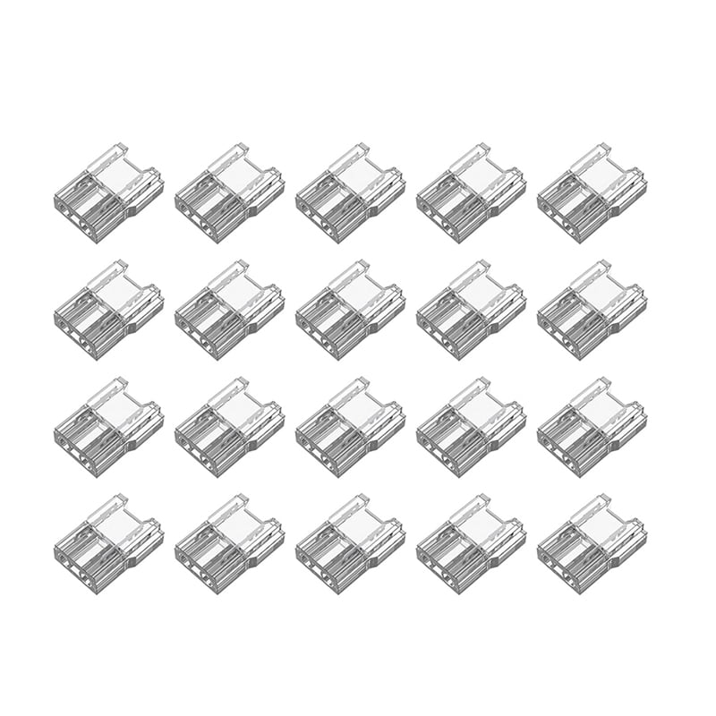 LED Light Strip Connectors 20pcs 2Pin Strip to Wires LED Tape Light ...