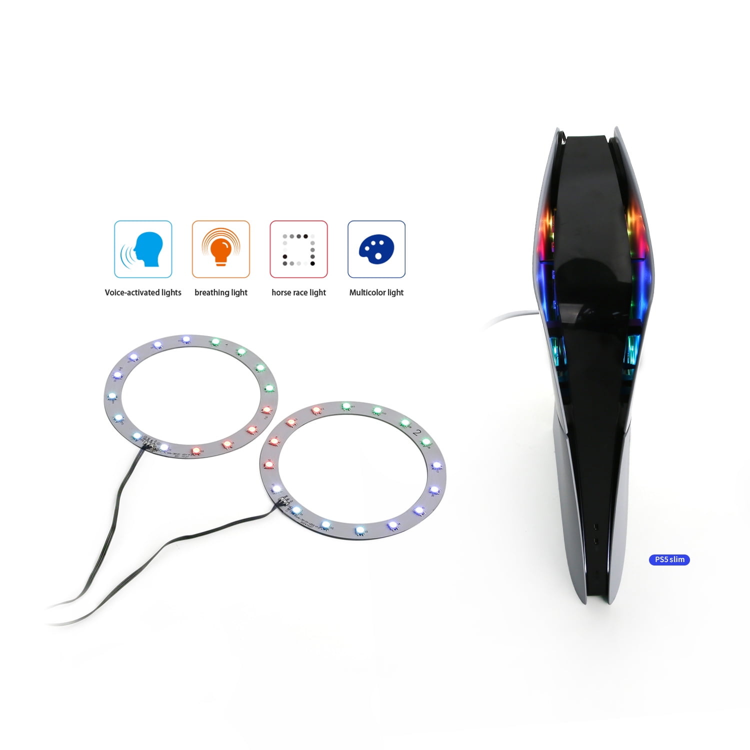 LED Light Strip For PS5 /PS5 Pro/PS5 slim Disc Digital Edition Console ...