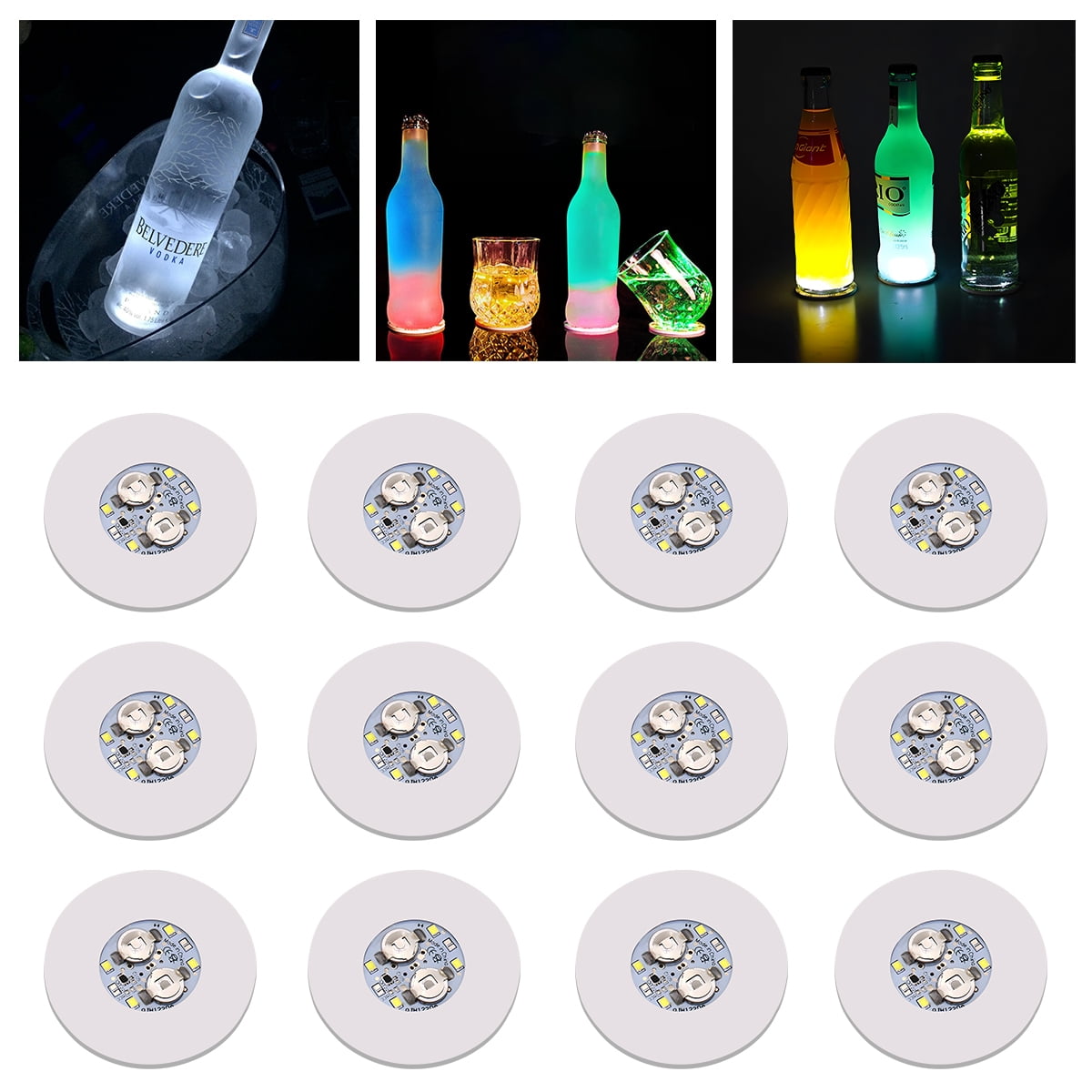 Kabuer LED Light up Coasters, Bottle Lights, and Glorifiers for a ...