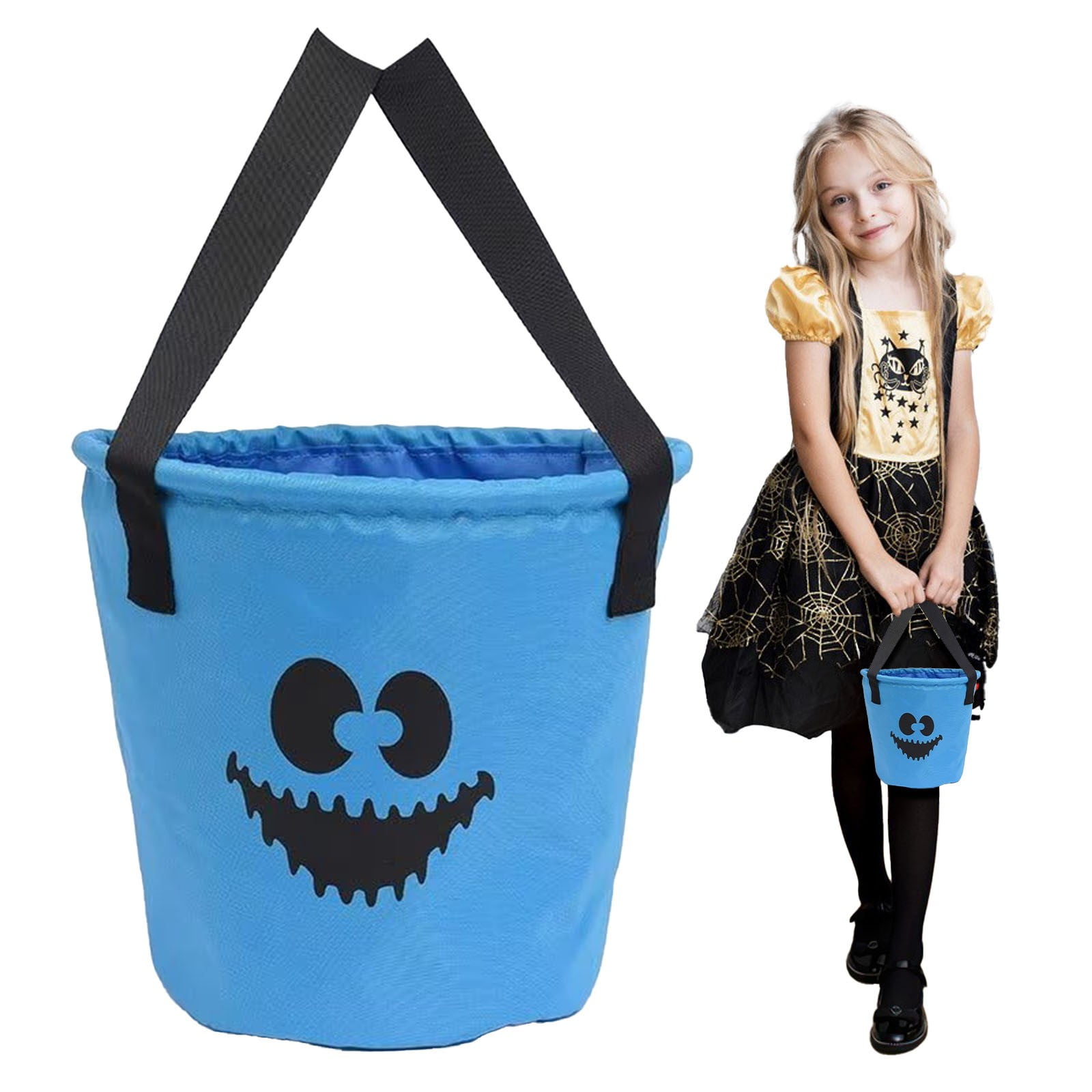 LED Light Up Halloween Baskets Bags 2025 New Pumpkin Candy Bags ...