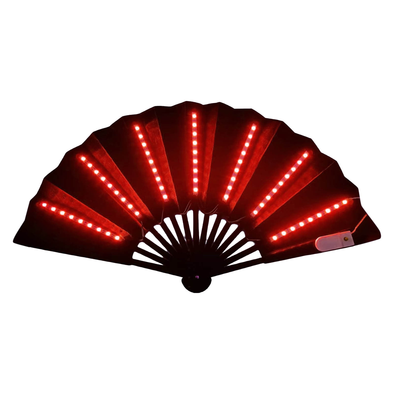 LED Light Up Hand Fan for Stage Performance Glowing Party Props ...