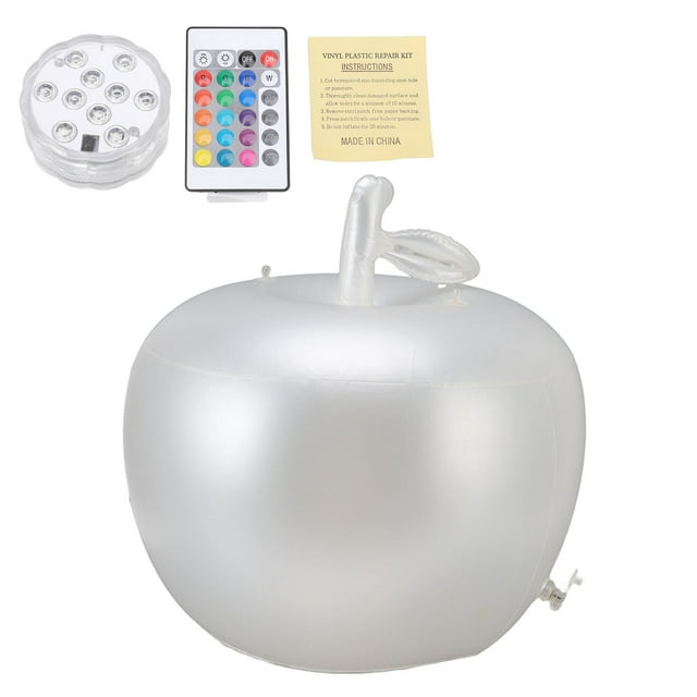LED Light Up Inflatable Apple Ball, 16 Colors Changing, Remote Control ...