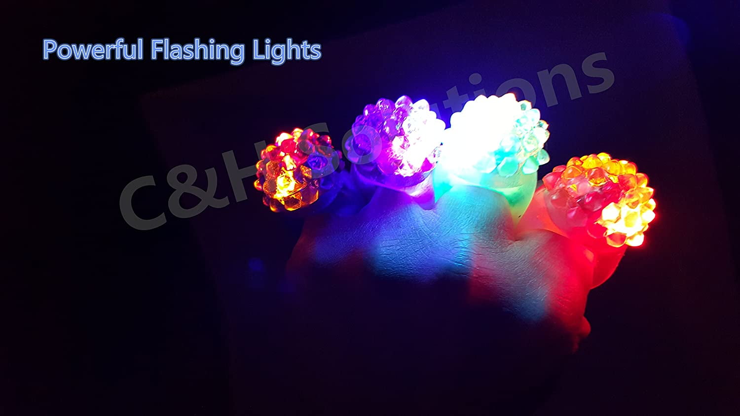 LED Light Up Jelly Bumpy Rings Toys - Assorted 120 ct Pack - Walmart.com