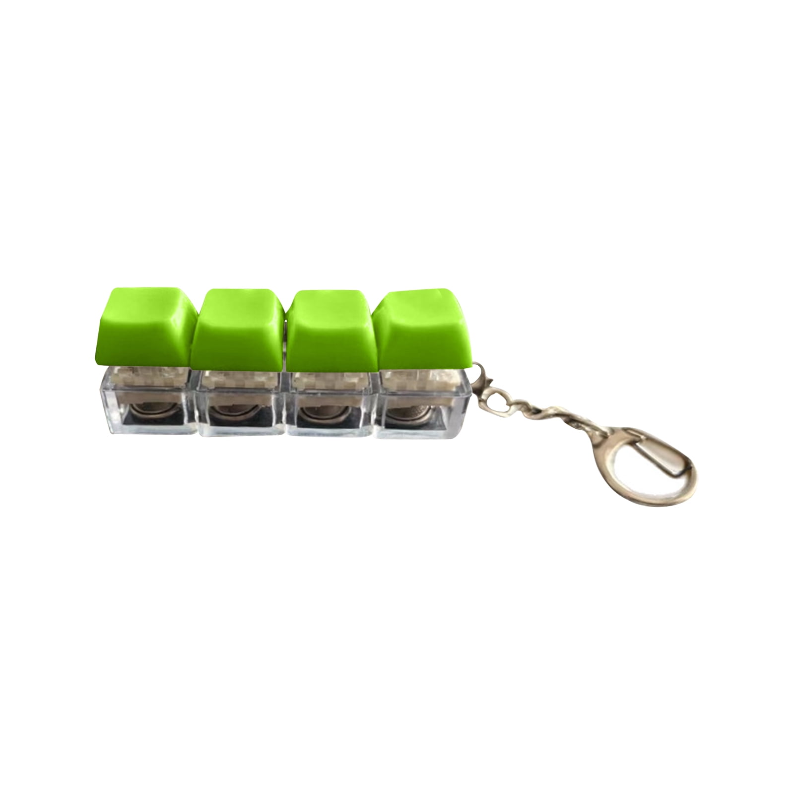 LED Light Up Keyboard Clicks Toy 4 Keycap Tester Keychain For Anxiety ...