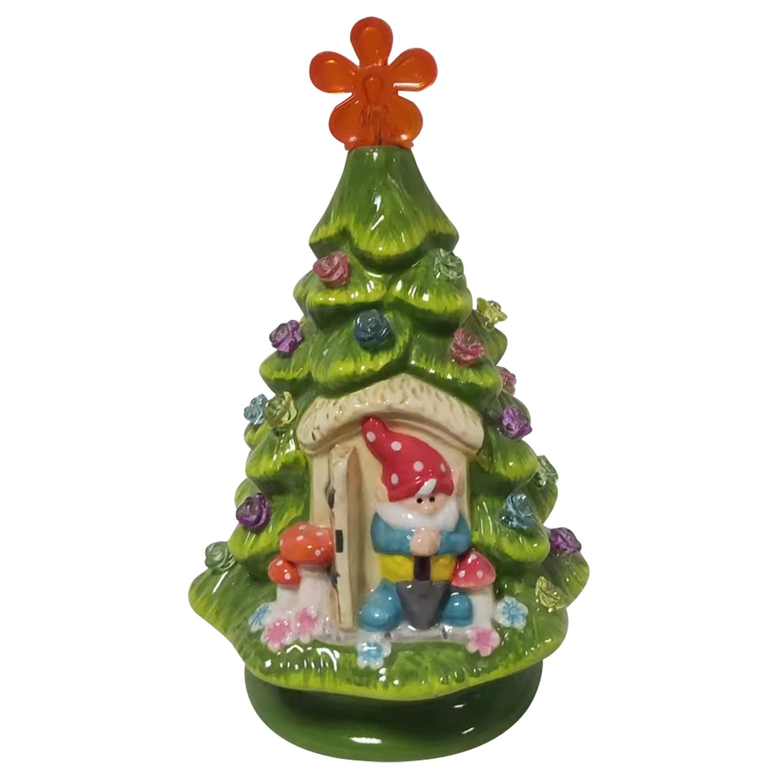 LED Light Up Musical Snow Globe Christmas Tree, 14 Inch Tall Singing ...