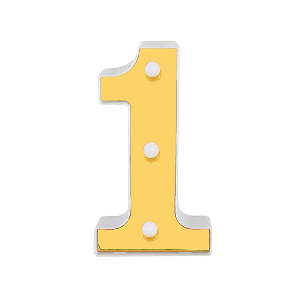 LED Light Up Numbers Letters, Decorative 26 Alphabet & Arabic Numerals ...