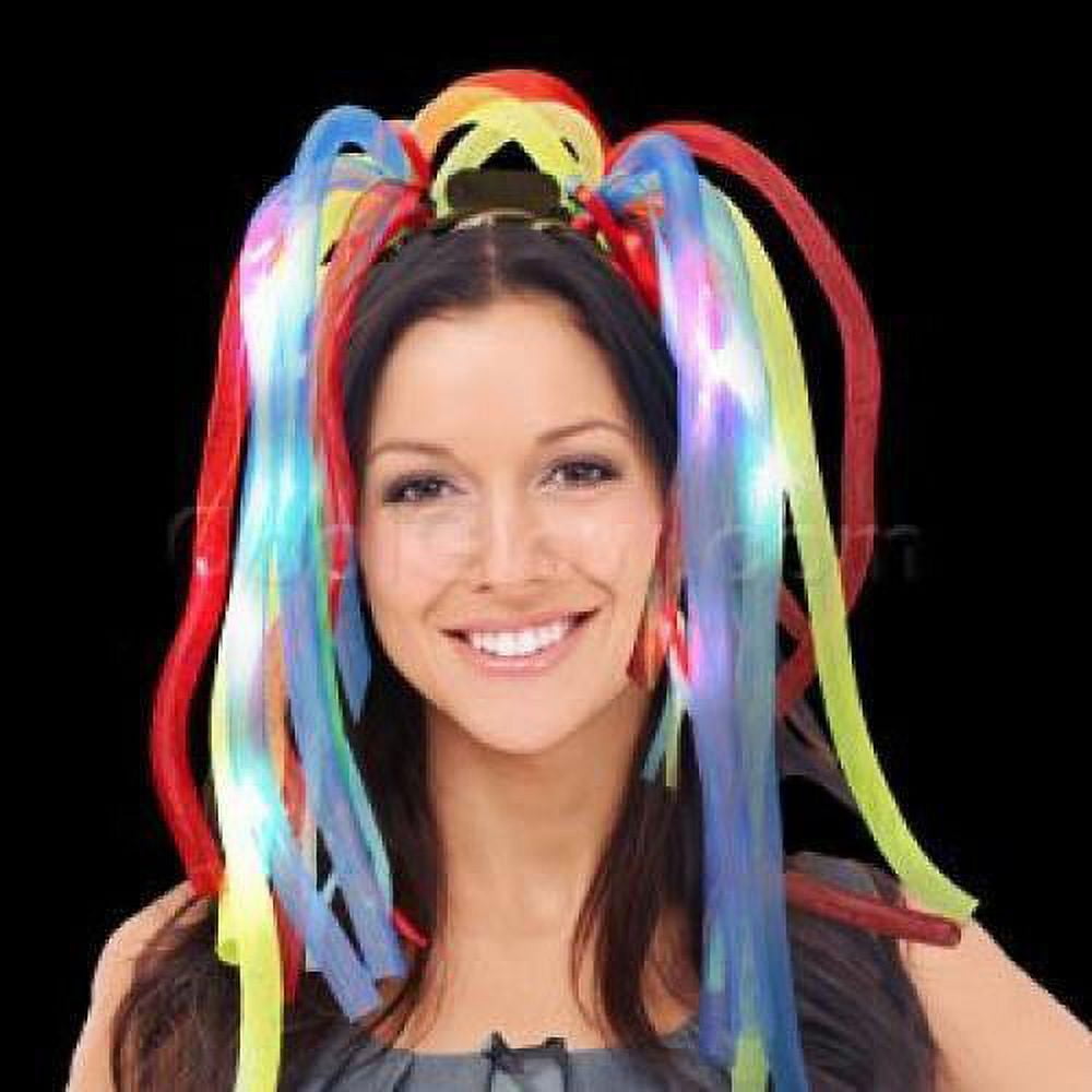 LED Light Up Party Dreads - Multicolor - Walmart.com