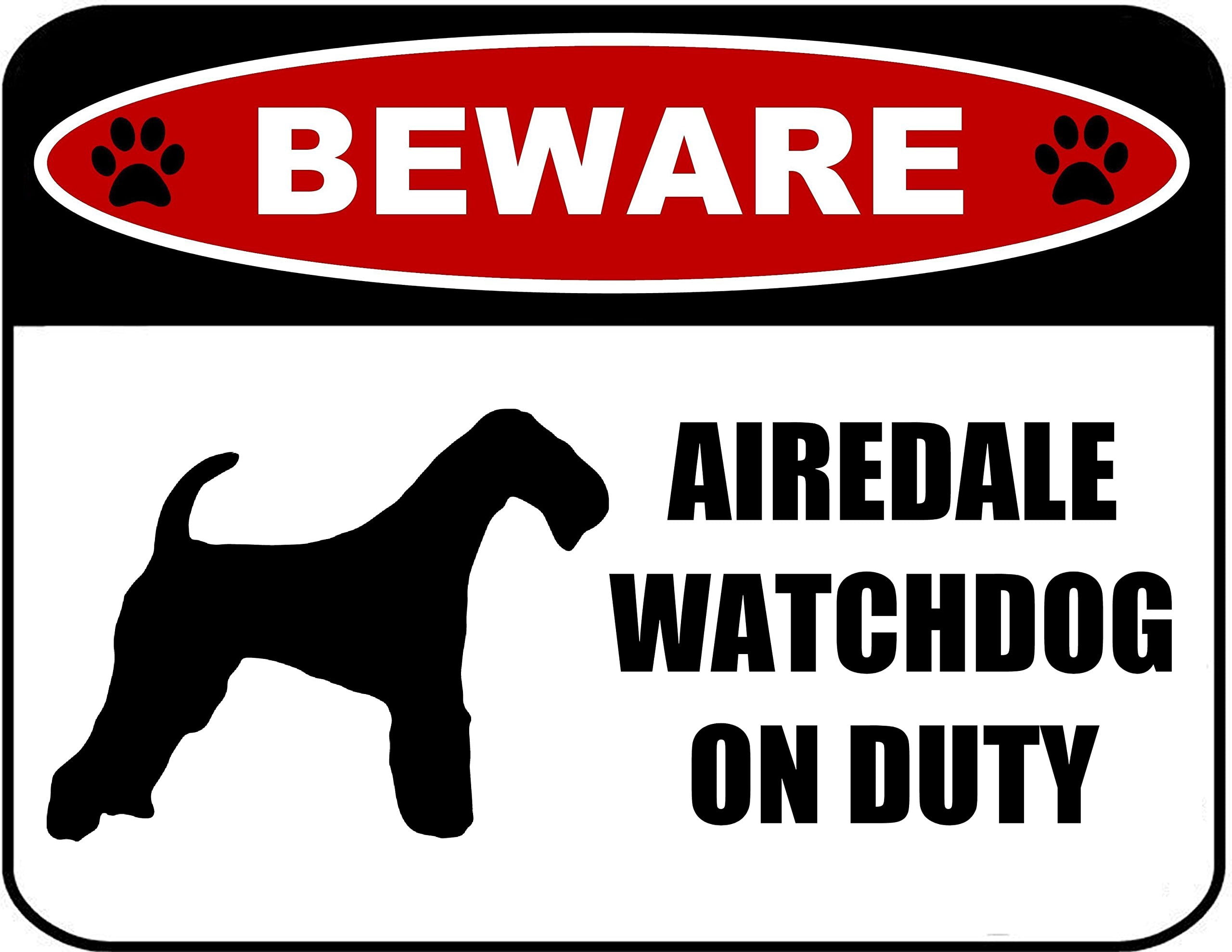 LED Light Up Red Flashing Blinking Attention Grabbing Laminated Dog ...