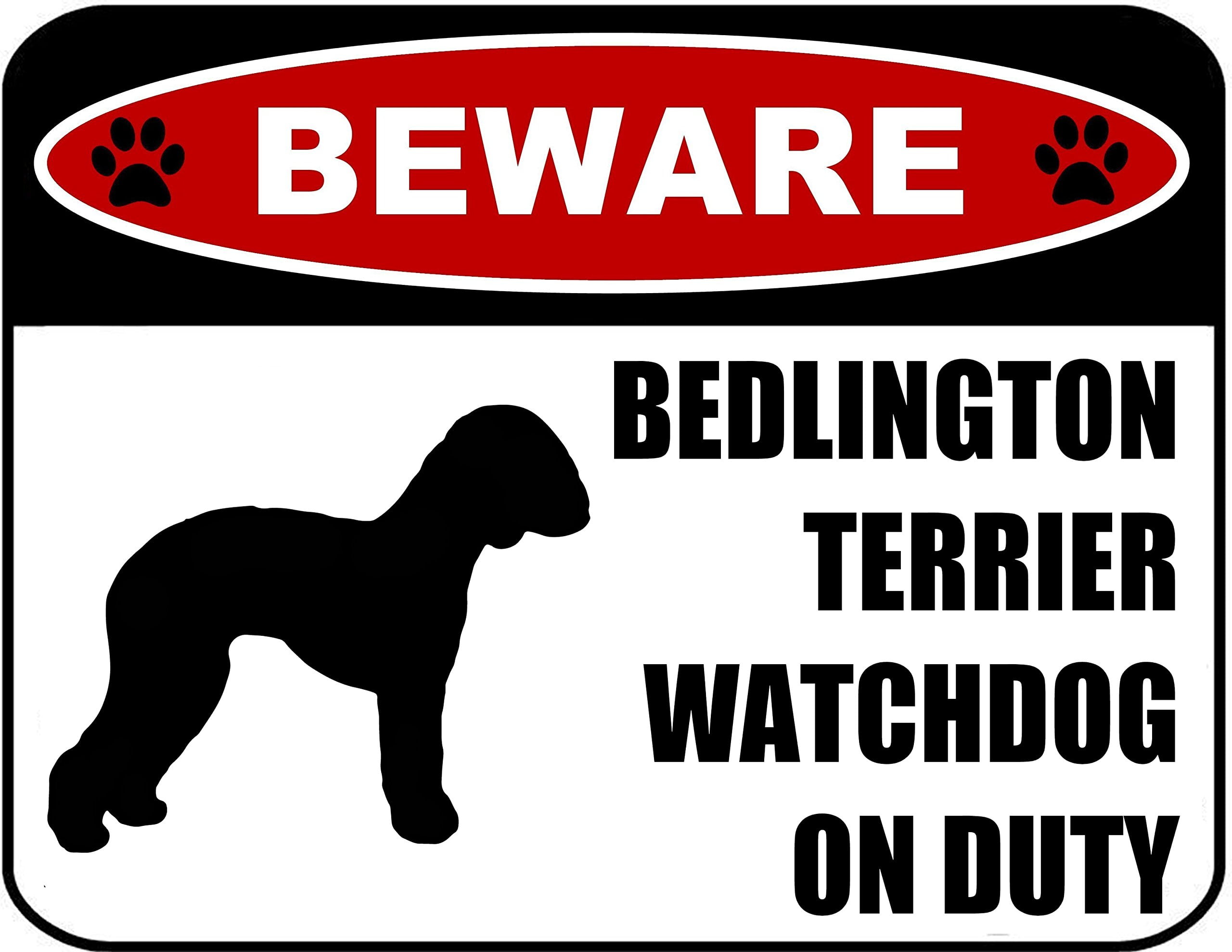 LED Light Up Red Flashing Blinking Attention Grabbing Laminated Dog ...