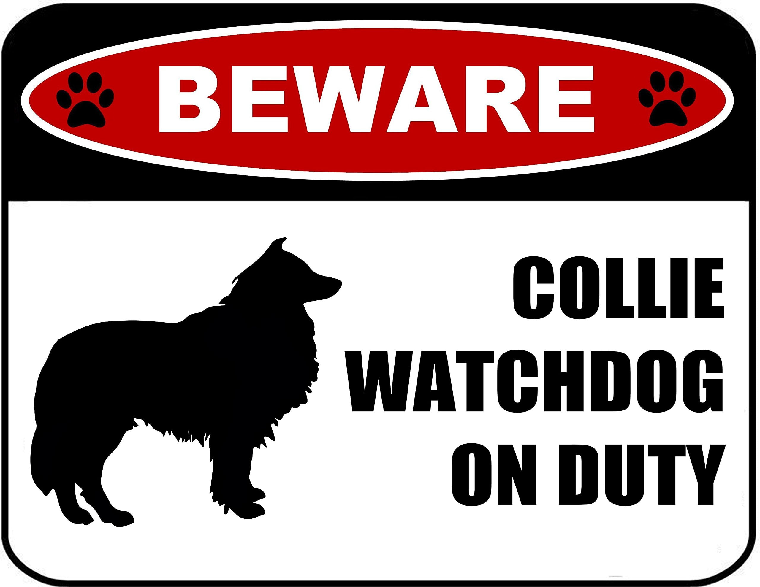 LED Light Up Red Flashing Blinking Attention Grabbing Laminated Dog ...