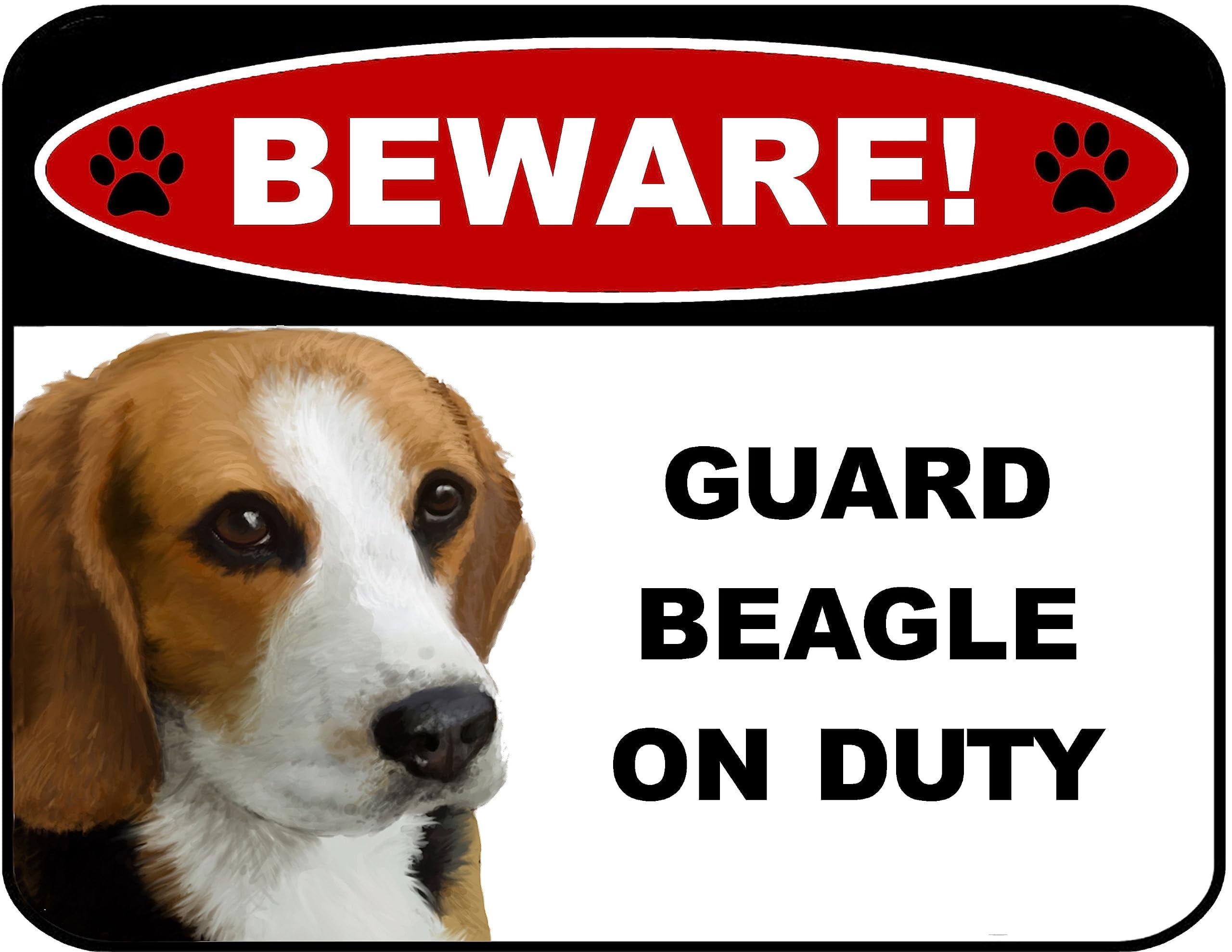 LED Light Up Red Flashing Blinking Attention Grabbing Laminated Dog ...