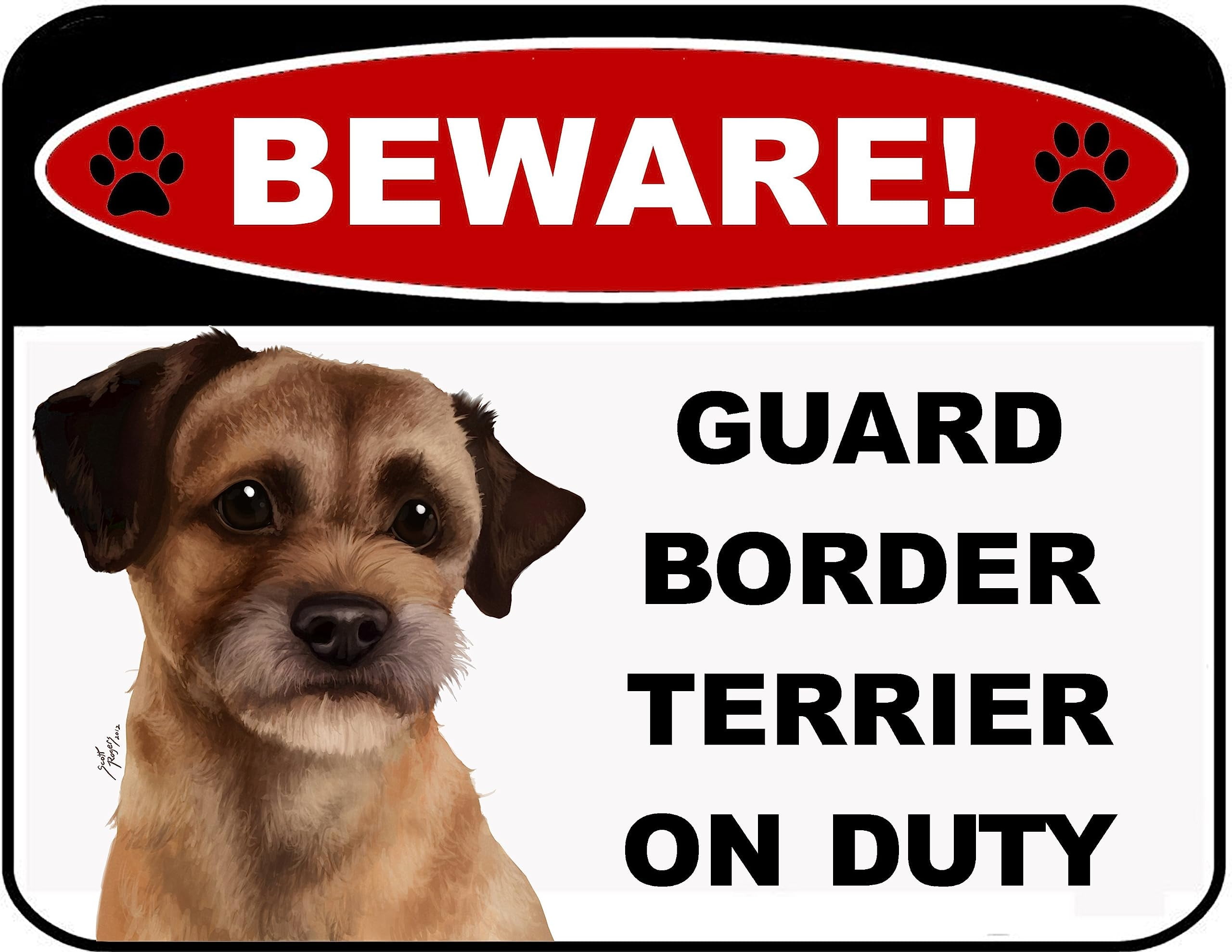 LED Light Up Red Flashing Blinking Attention Grabbing Laminated Dog ...