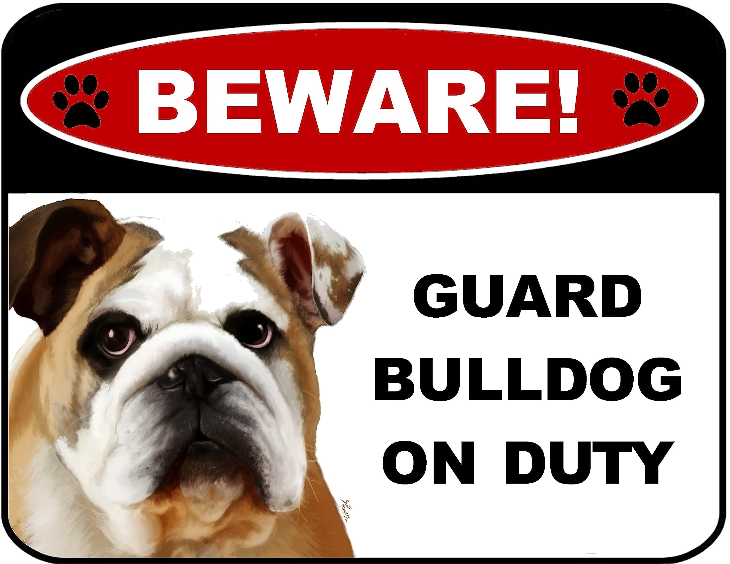 LED Light Up Red Flashing Blinking Attention Grabbing Laminated Dog ...