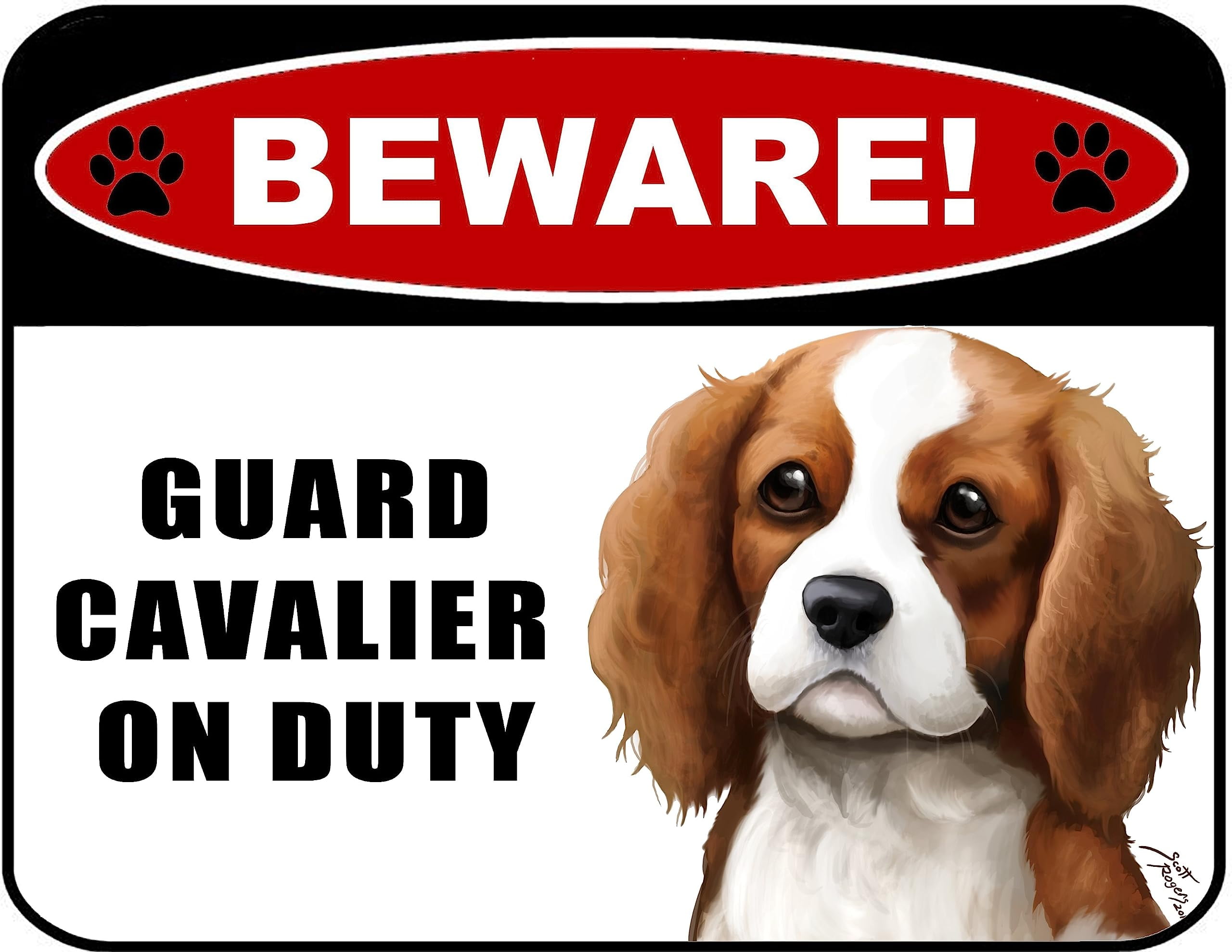 LED Light Up Red Flashing Blinking Attention Grabbing Laminated Dog ...