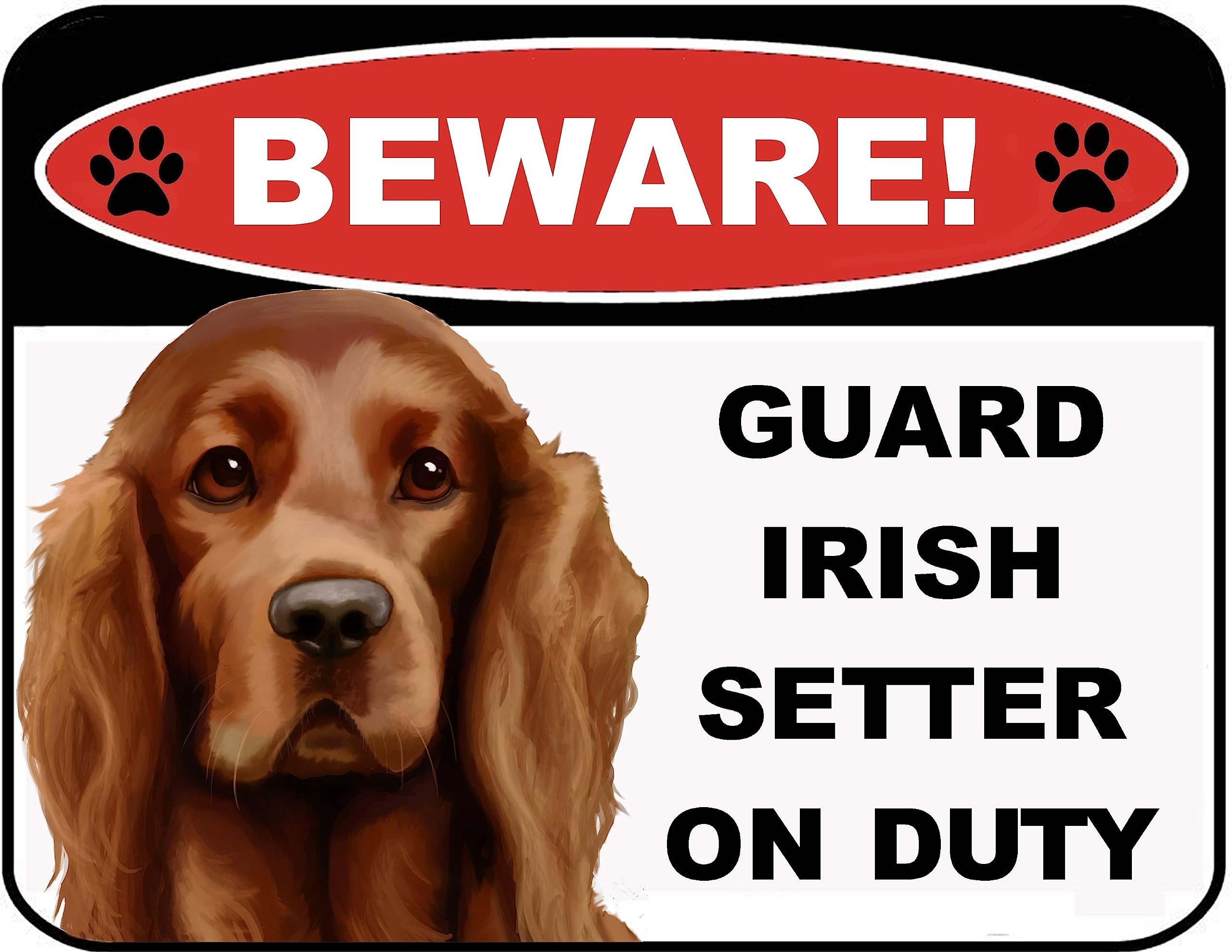 LED Light Up Red Flashing Blinking Attention Grabbing Laminated Dog ...