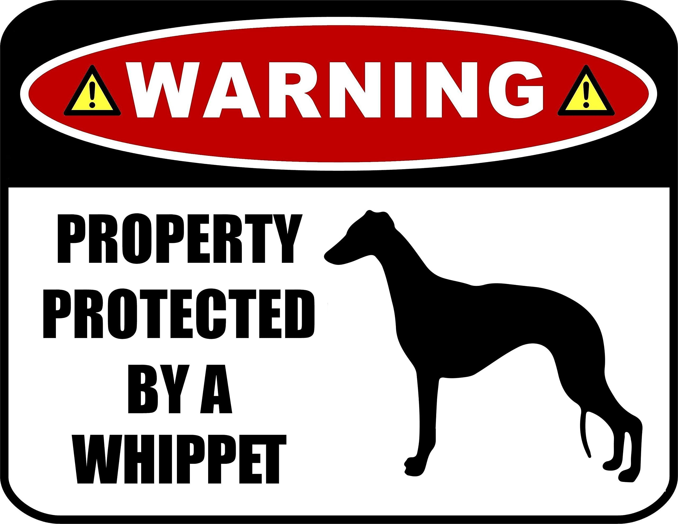 LED Light Up Red Flashing Blinking Attention Grabbing Laminated Dog ...