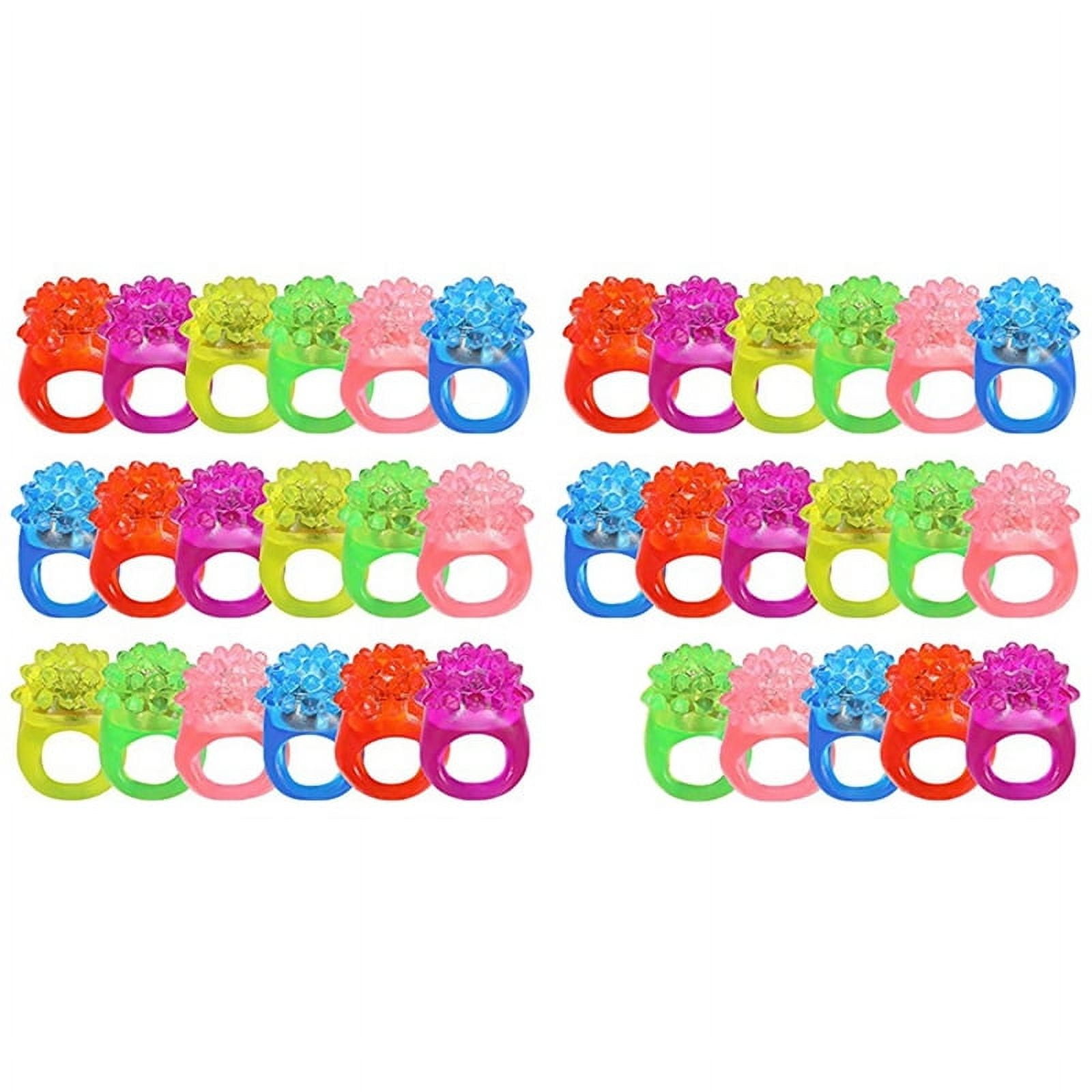 LED Light Up Ring Bumpy Rings Flashing LED Bumpy Ring Light-Up Toy ...