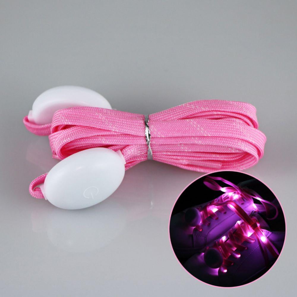 LED Light Up Shoe laces,Multicolor Thick Shoelaces Battery Powered ...