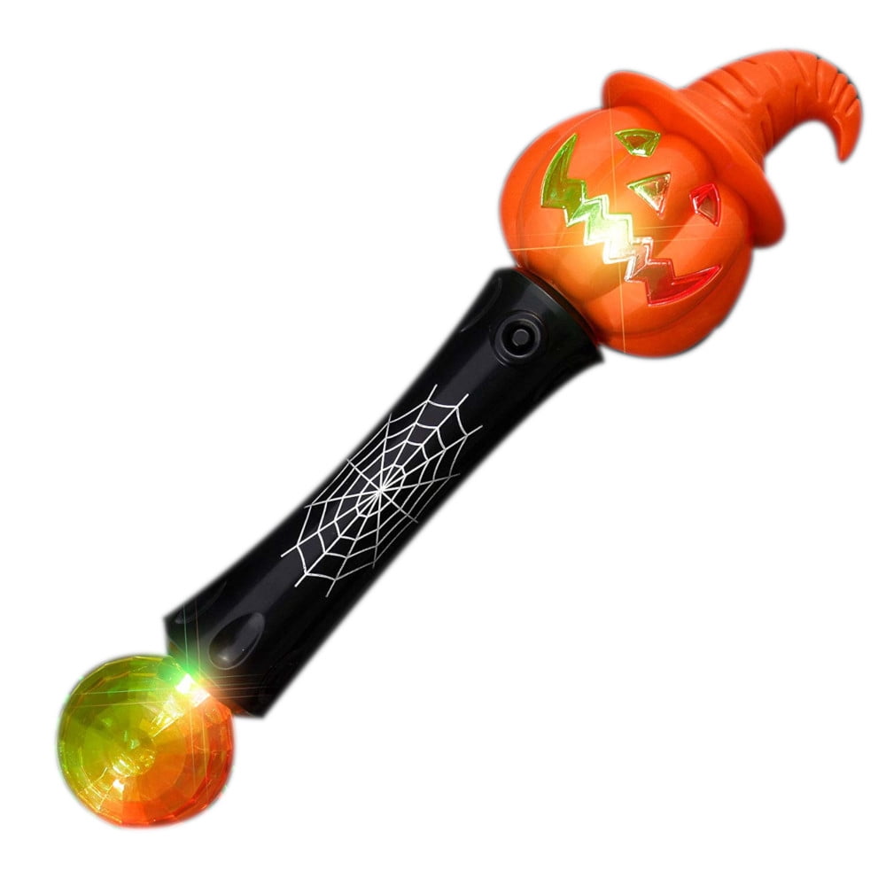 LED Light and Sound Halloween Pumpkin Baton - Walmart.com